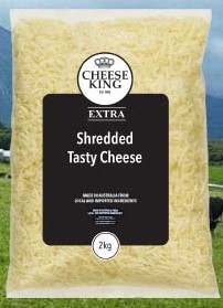 Linmick Distributors | Cheese- Shredded Tasty Extra 2kg Cheese King